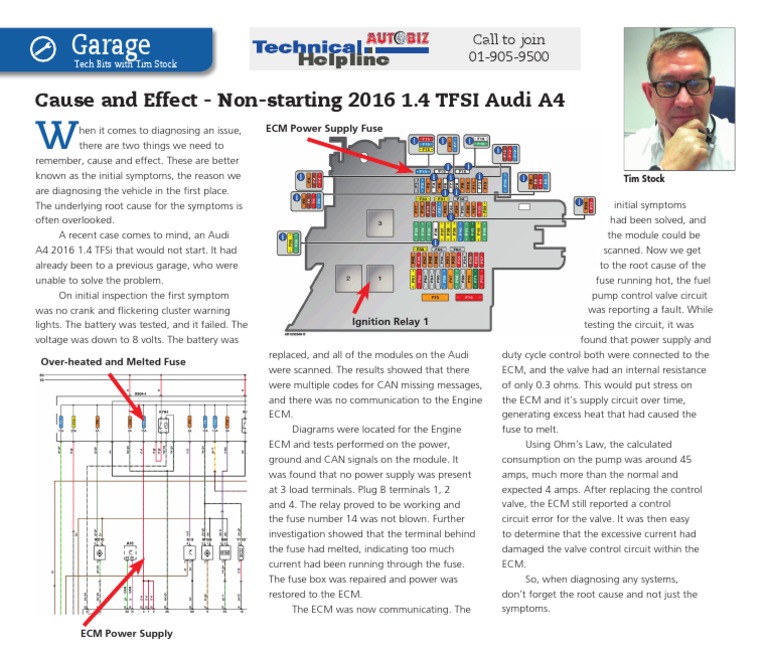Audi A4 Starting Issue Diagnosis Guide | PDF | Vacuum Tube | Fuse ...