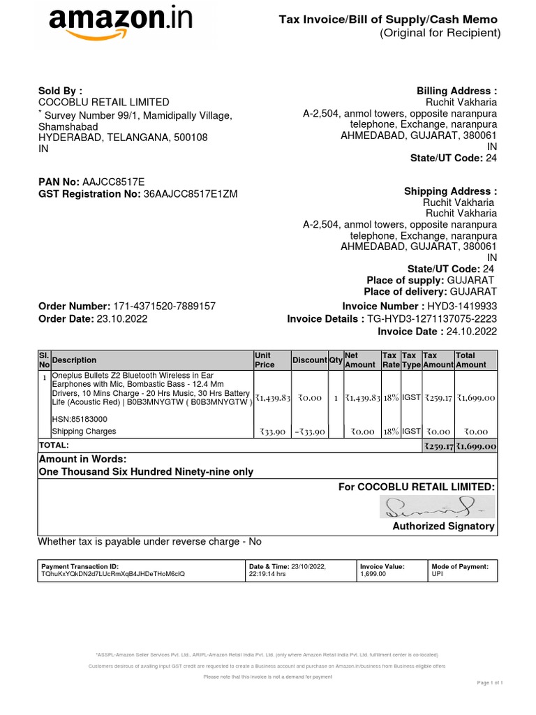 One Plus | Download Free PDF | Invoice | Government Finances