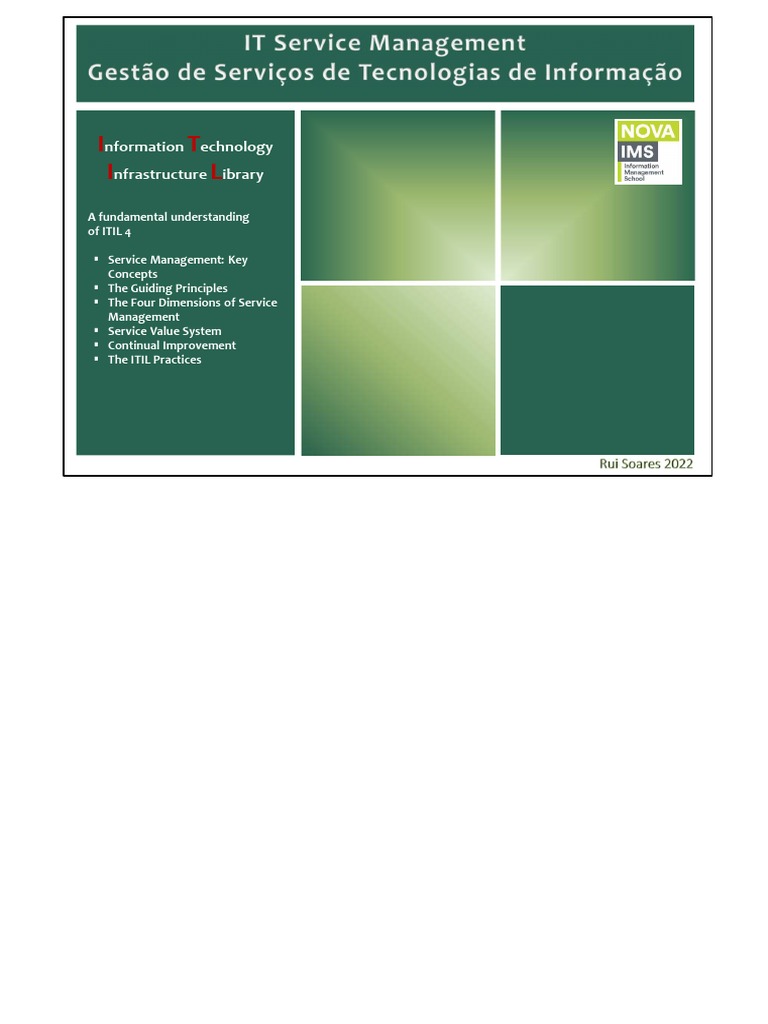 ITSM-2022-23.Aulas.05.The Service Value System | PDF | It Service ...