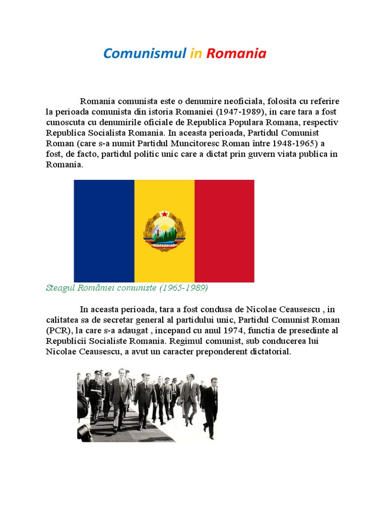 Comunismul: Romania | PDF