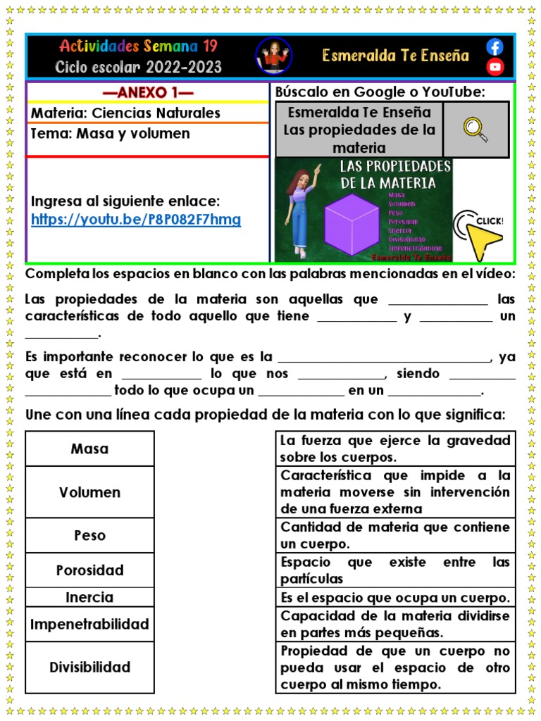 ?3° S19 ACTIVIDADES SEMANALES Esmeralda Te Enseña - Removed | PDF ...