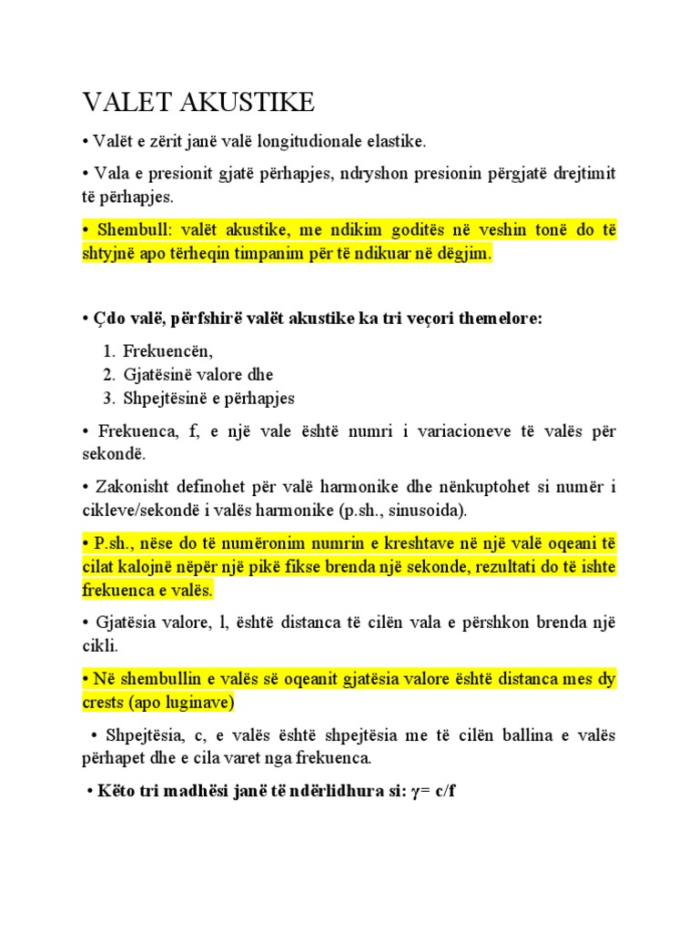 Valët Akustike | PDF