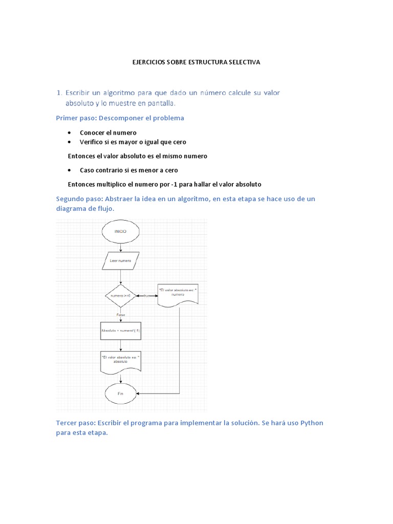 Ejercicios de Estructura Selectiva en Python | PDF | Crecimiento ...