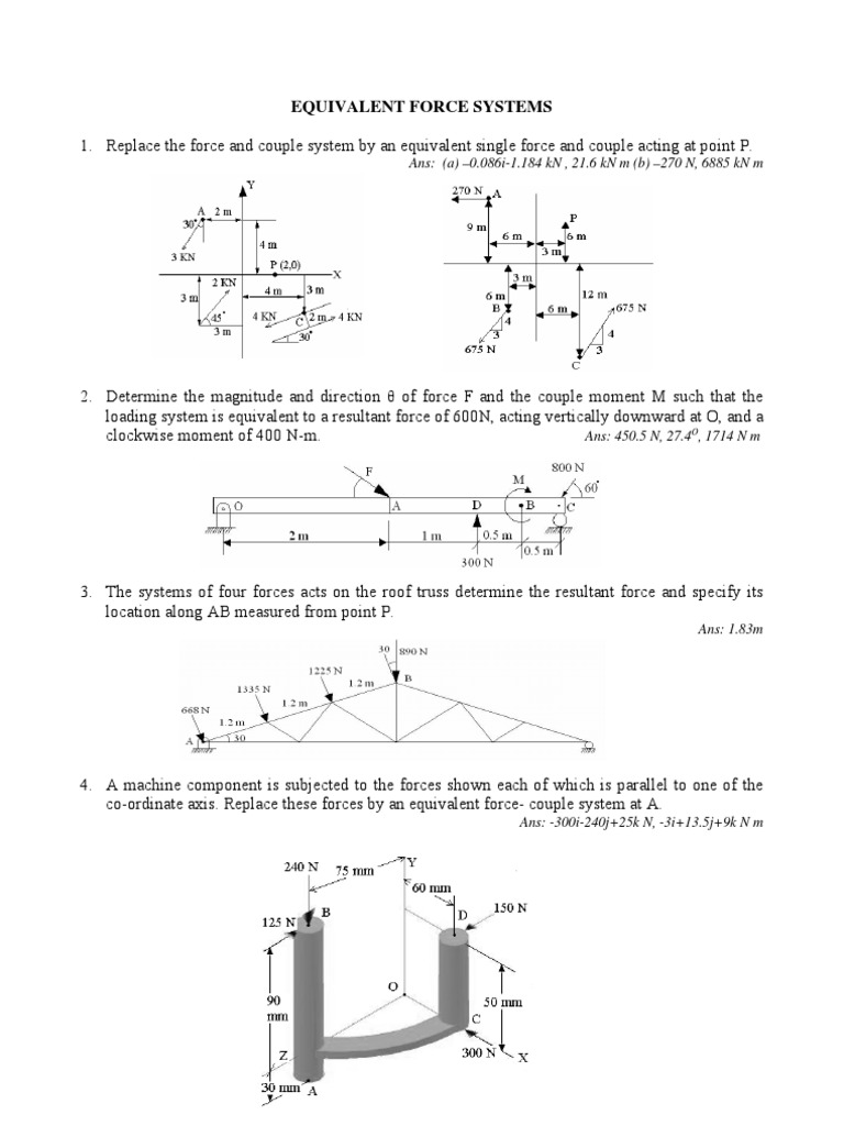 Mechanics Tutorials 08 09 | PDF | Truss | Friction