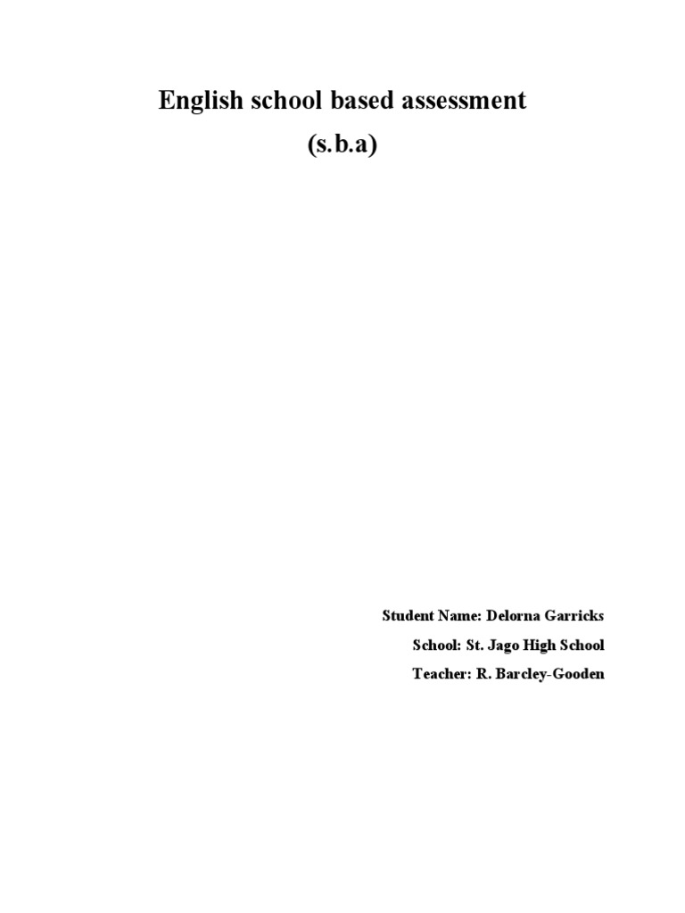 English Sba #2 | PDF | Healthy Diet | Diet (Nutrition)