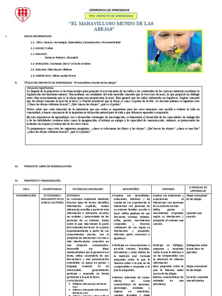 Experiencia De Aprendizaje 2 Pdf Aprendizaje Comunicación