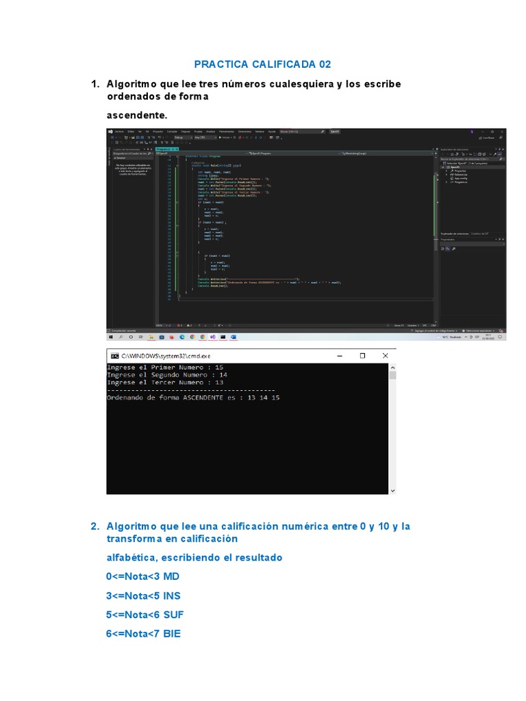 Practica - Calificada 02 | PDF