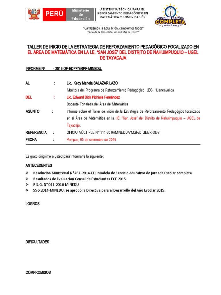 Formato de Informe | PDF