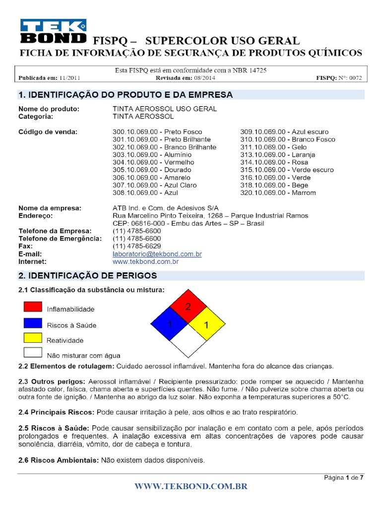 Fispq Tinta Spray | PDF