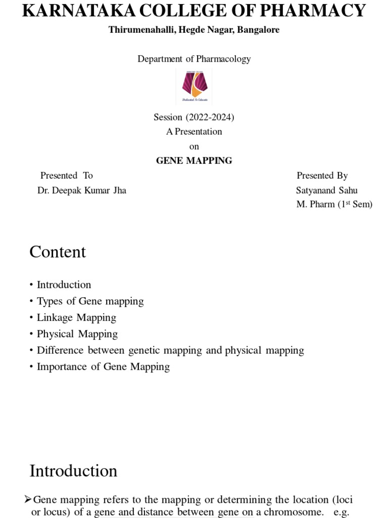 Gene Mapping | PDF | Genetic Linkage | Fluorescence In Situ Hybridization