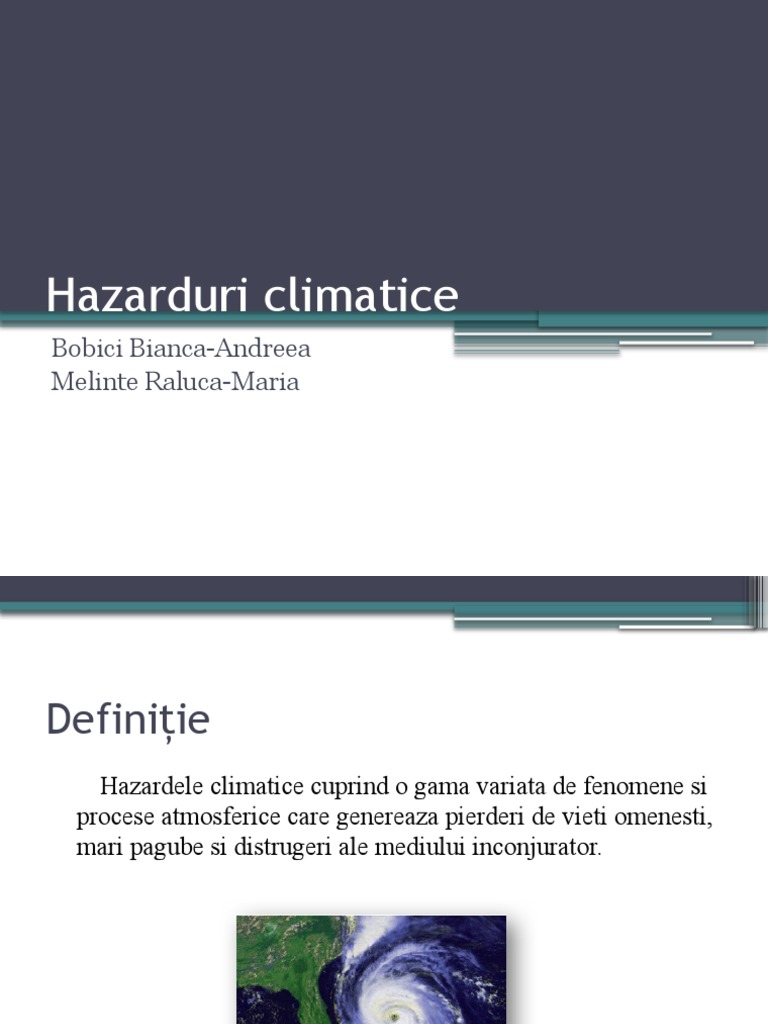 Hazarduri Climatice | PDF