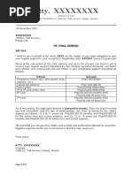 Demand Letter For VAWC Case | PDF | Psychological Abuse | Applied Ethics