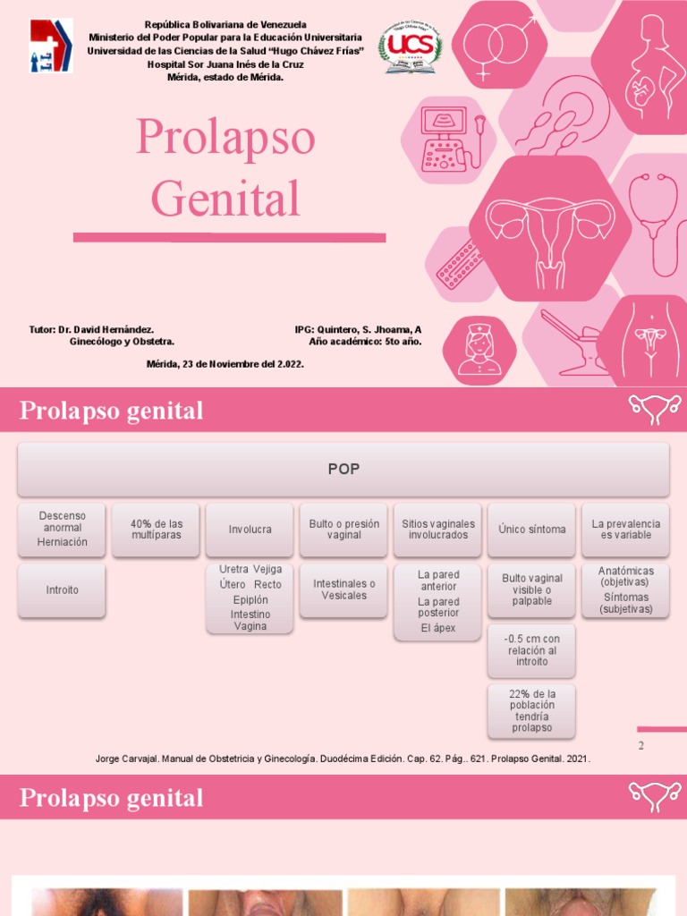 Prolapso Genital | PDF | Vagina | Pelvis
