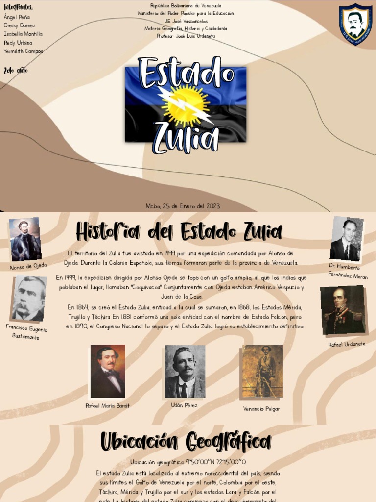La historia y geografía del estado Zulia, Venezuela | PDF | Venezuela