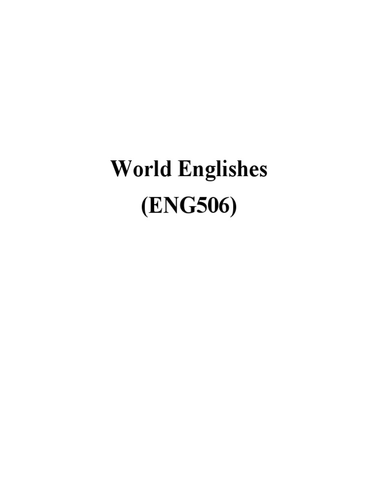 English as a Global Language | PDF | English Language | Linguistics