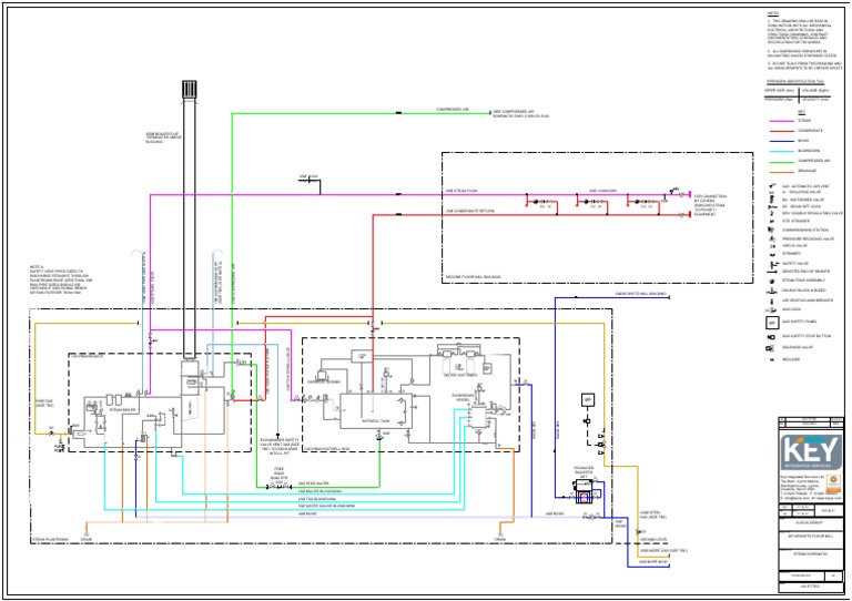 Steam Boiler Schematic | PDF | Valve | Boiler