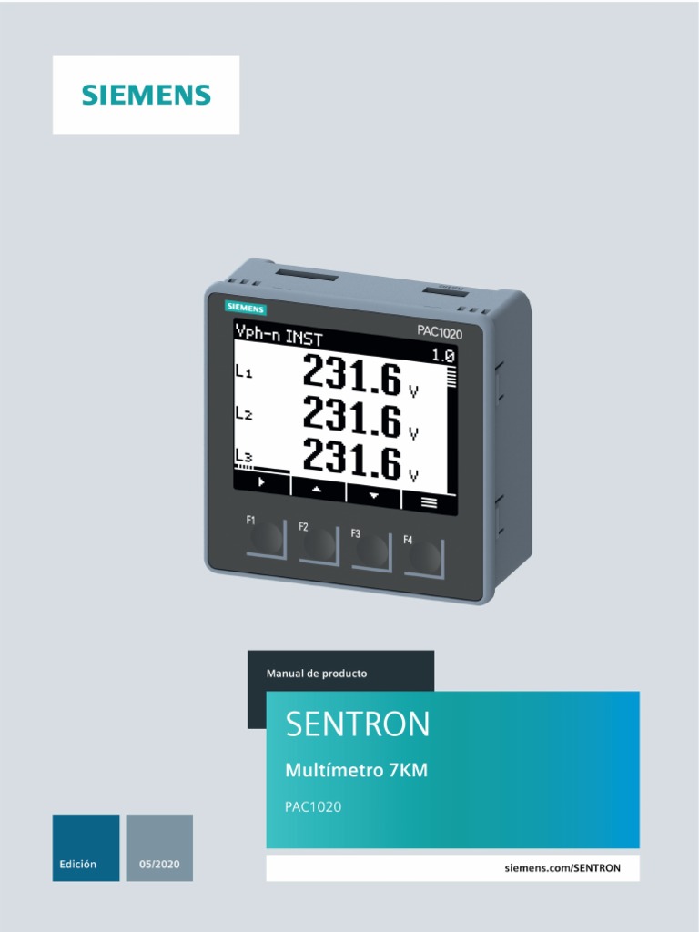 Utilización Multímetro 7KM Siemens | PDF | Software | Energia electrica