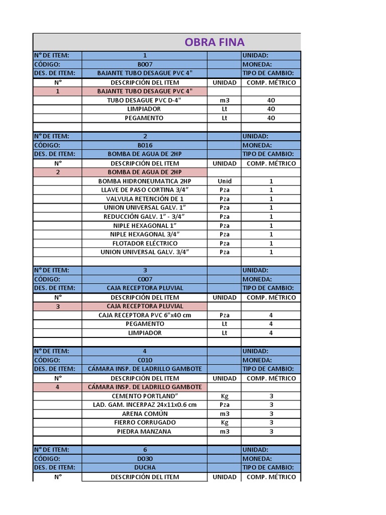 PROYECTO - Obra Fina | PDF | Ingeniero civil | Materiales