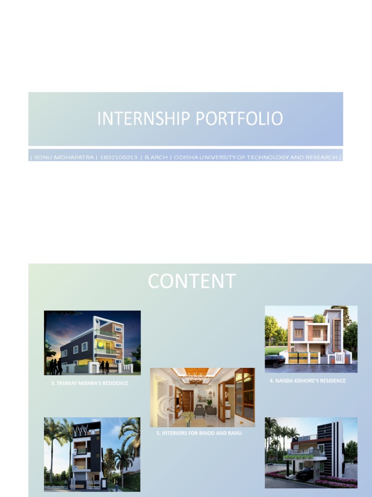 Internship Portfolio | PDF