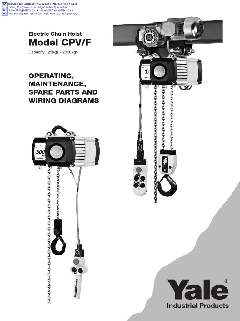 CPV Operating Manual - 2010 | PDF | Crane (Machine) | Mains Electricity