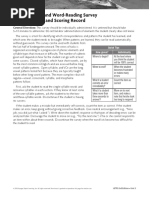 Running Record Cheat Sheet | PDF | Language Arts & Discipline