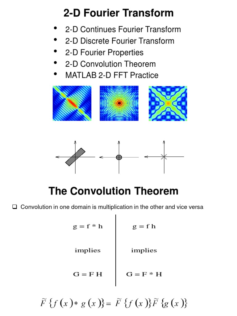 Lecture03 FT 2D | PDF | Sampling (Signal Processing) | Discrete Fourier ...