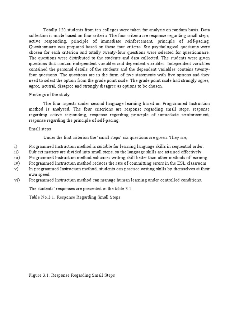 Programmed Instruction Method | PDF | Learning | English As A Second Or ...
