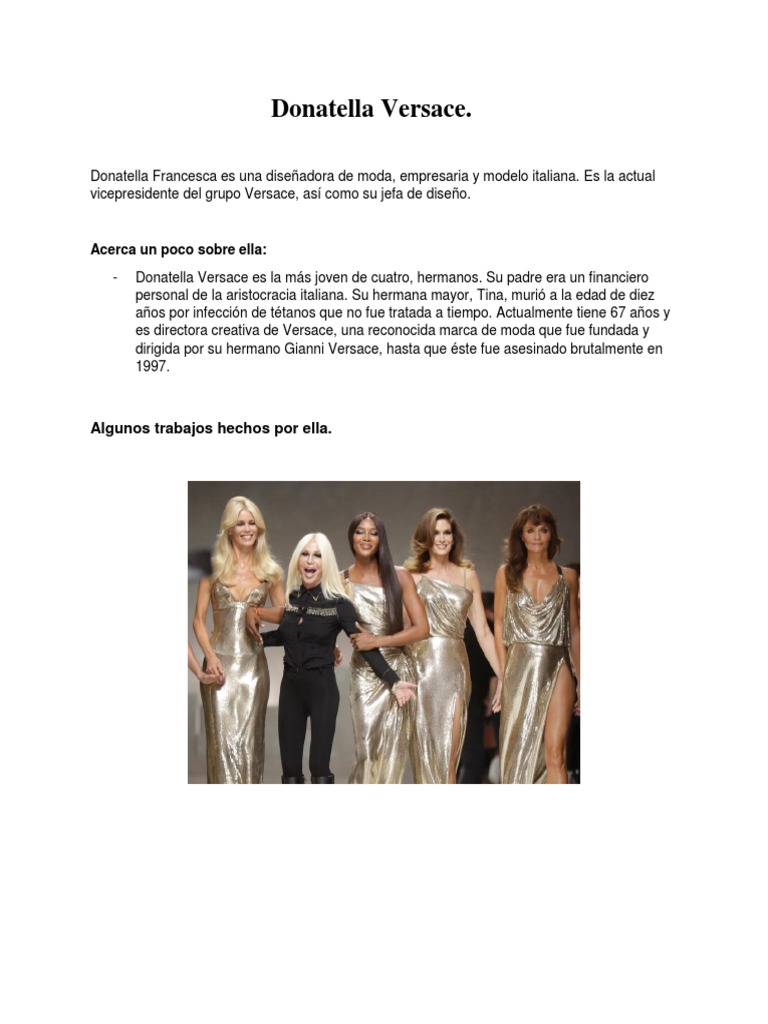 Donatella Versace | PDF