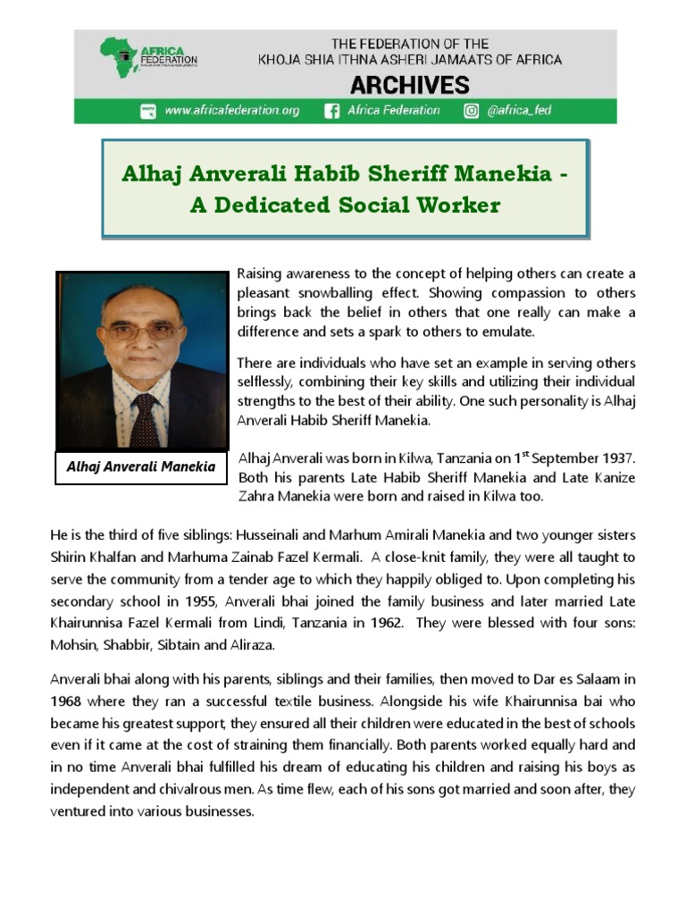Archives Article Anverali Manekia | PDF | Religion & Spirituality