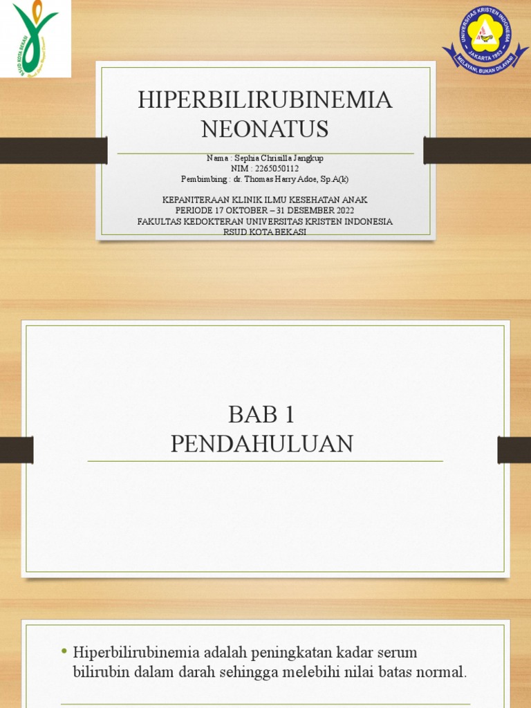 Referat Hiperbilirubinemia Pada Neonatus - Sephia C Jangkup ...