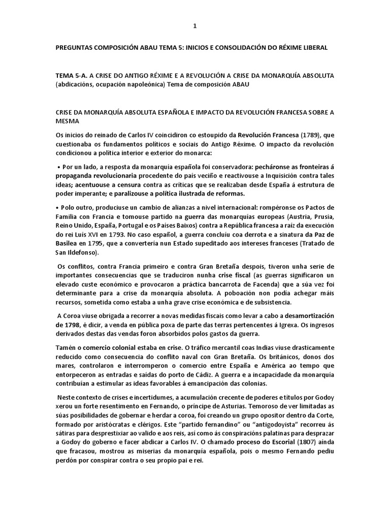 Teoría Tema 5 A Galego | PDF