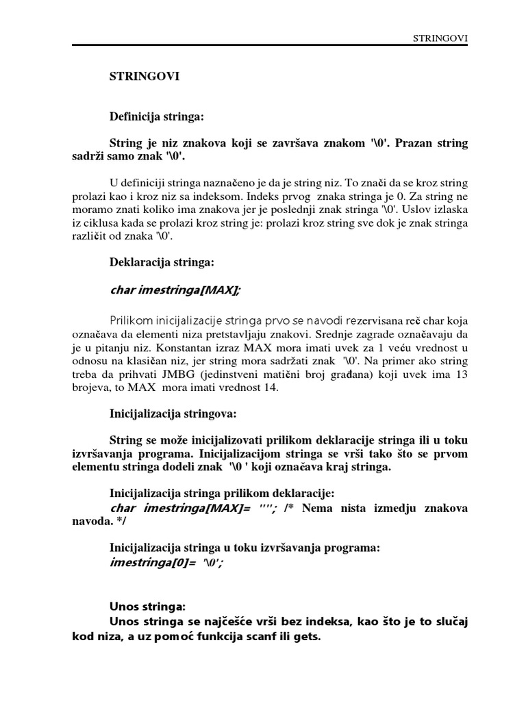 Stringovi | PDF