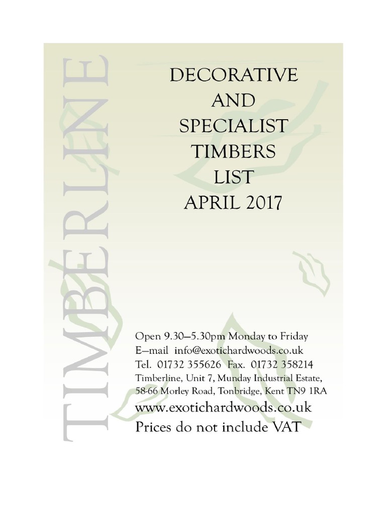 2017 TIMBERLINE CATALOGUE SML | PDF | Lumber | Wood