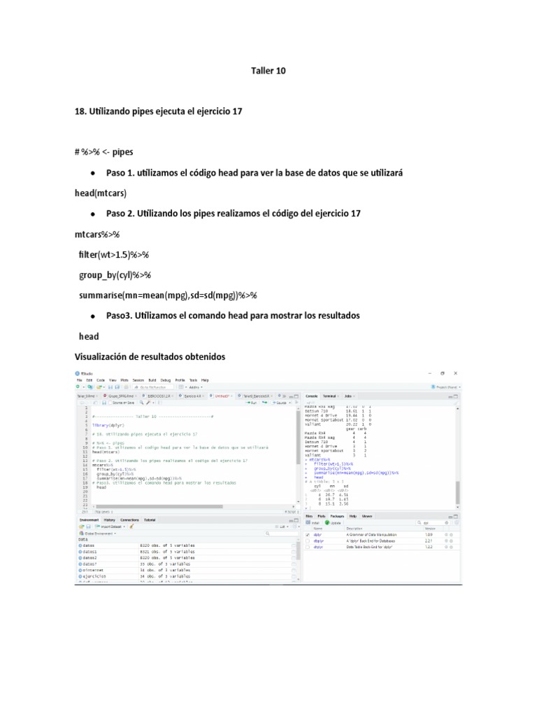 Taller-10 Ejercicios 18 22 | PDF