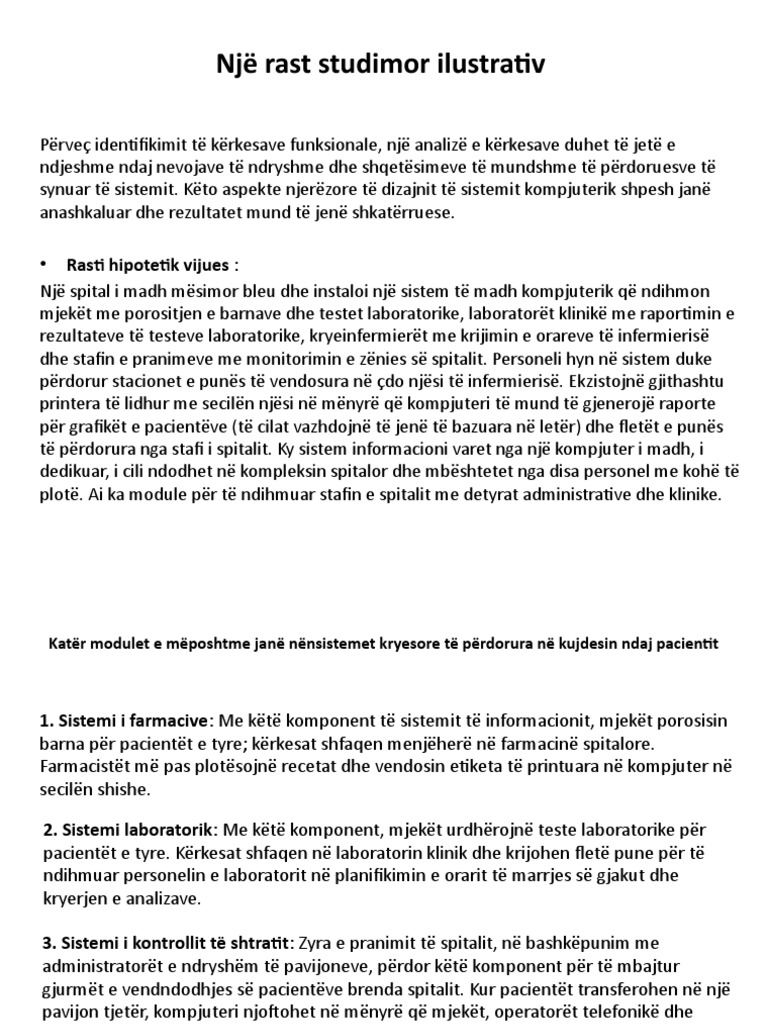 Një Rast Studimor Ilustrativ | PDF