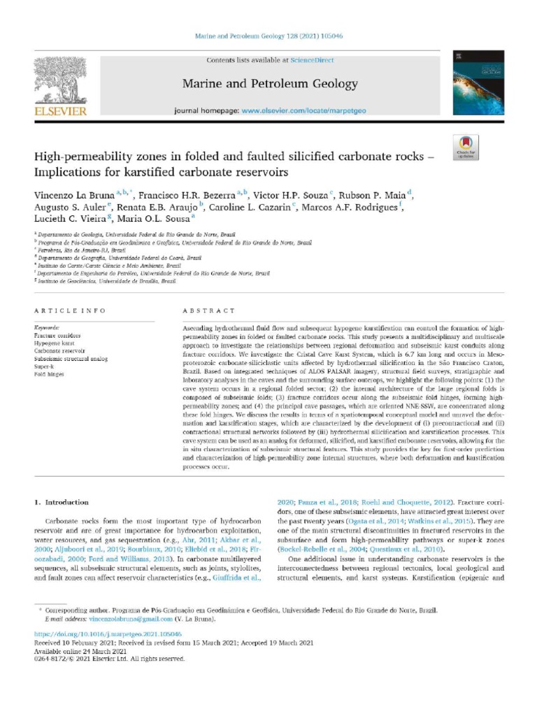 High-Permeability Zones in Folded and Faulted Silicified Carbonate ...
