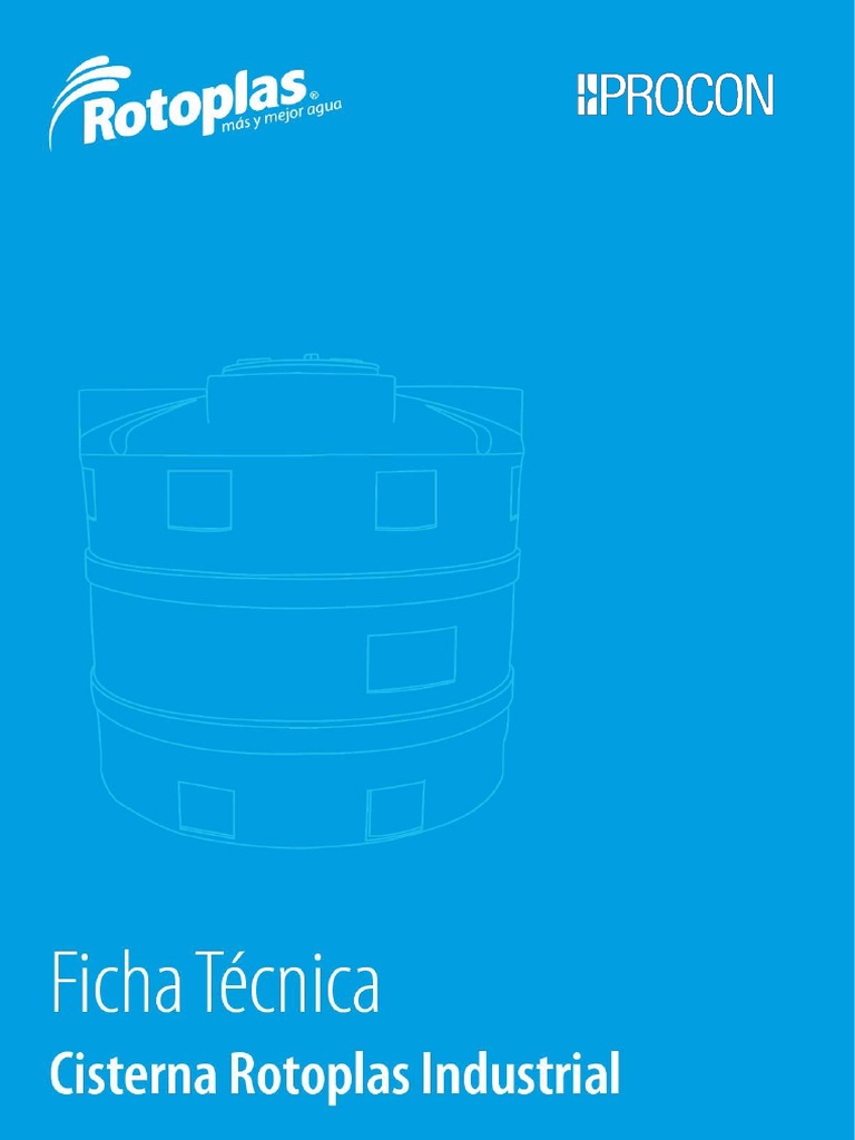 Ficha Técnica Cisterna 2800. 5000 y 10000. Recomendaciones 2019 | PDF | Agua | Materiales
