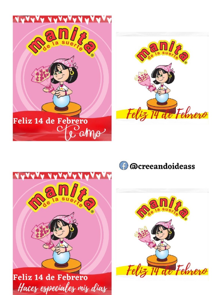 Tarjetas Manita de La Suerte Frases de Amor | PDF