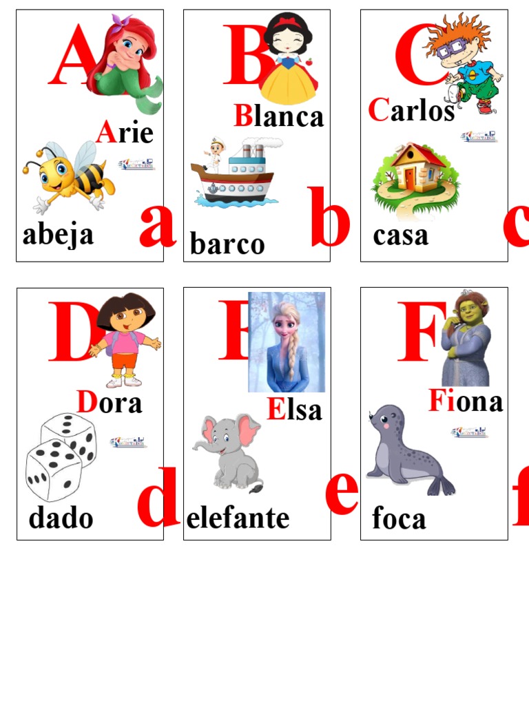 Nombres y Objetos del Abecedario | PDF