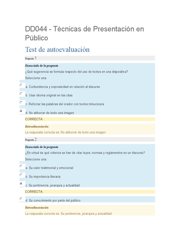 Técnicas para Disertar en Público | PDF | Comunicación | Hablar en público