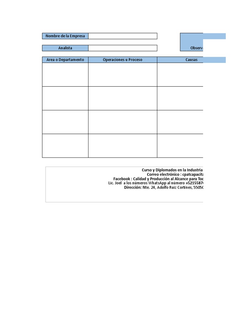 PLANTILLA ANALISIS DE RIESGO HAZOP CPAT - XLSX Versión 1 | PDF