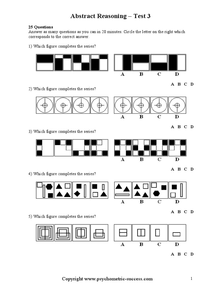 DRAGNET Abstact Diagrammatic Test | PDF