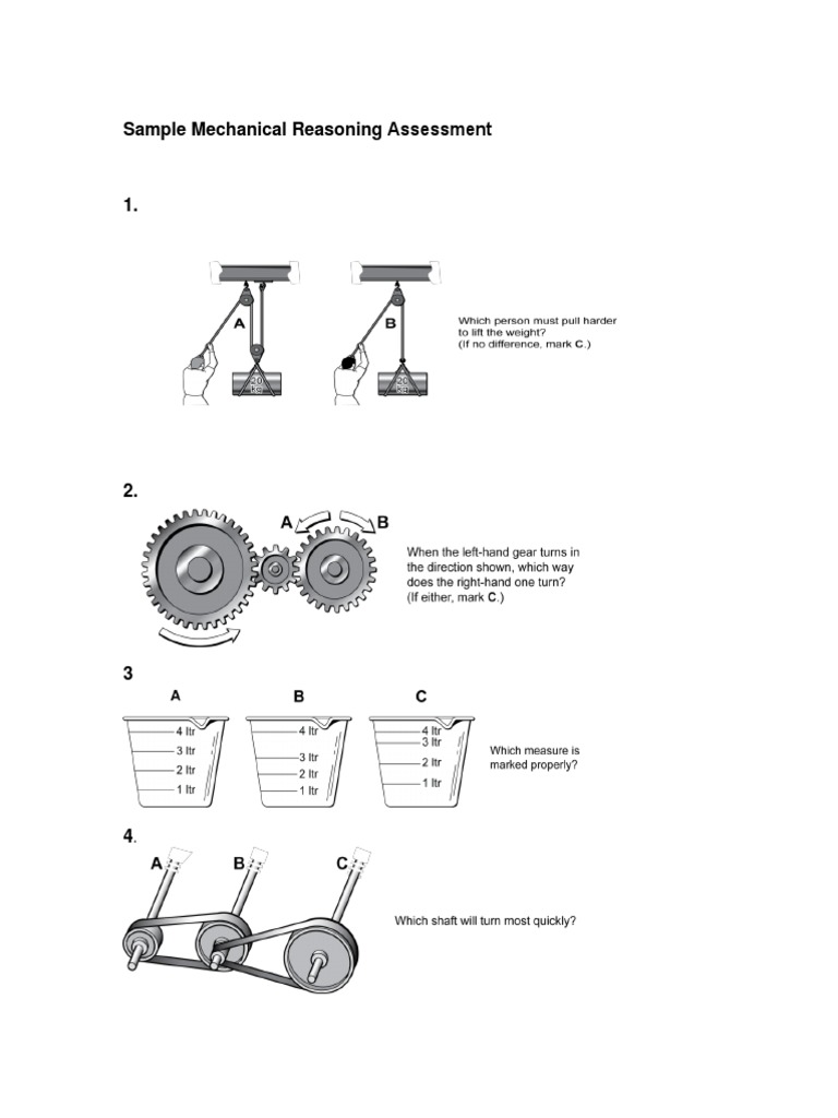 Sample Assessment Mechreasoning | PDF | Teaching Methods & Materials | Technology & Engineering