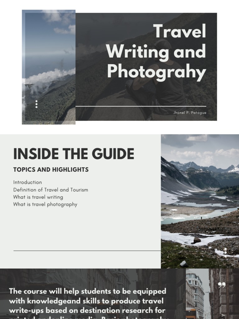 Travel Writing | PDF | Tourism | Camera Lens