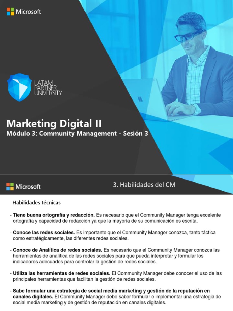 Mdulo3Sesin3 CommunityManagement | PDF | Marketing | Economias