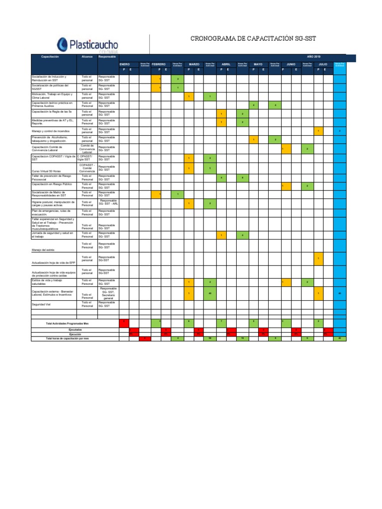 Plan De Capacitacion Pdf Salud Pública Ciencias De La Salud