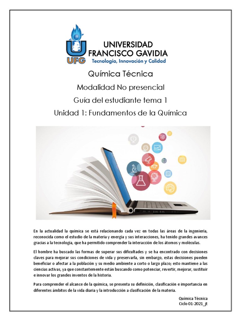 Guia Del Estudiante Tema 1 | PDF | Química | Importar