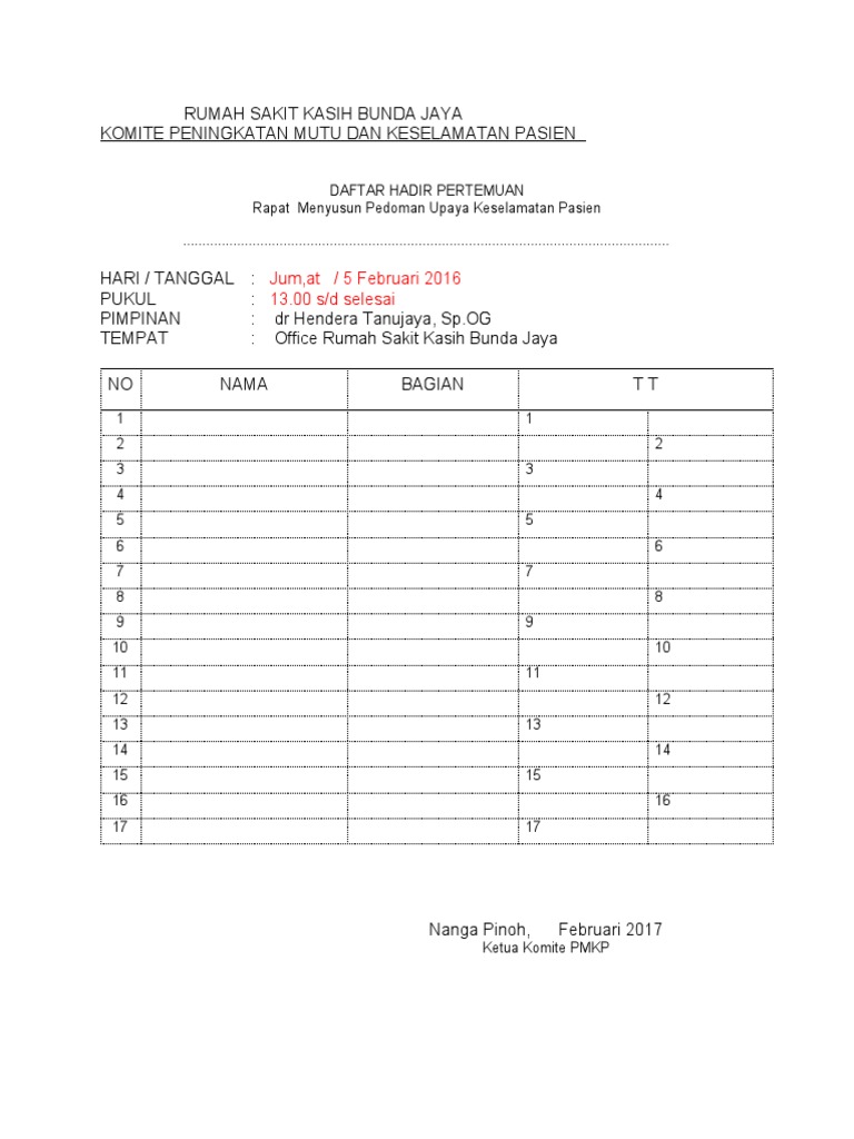 REVISI-absen Dan Notulen | PDF
