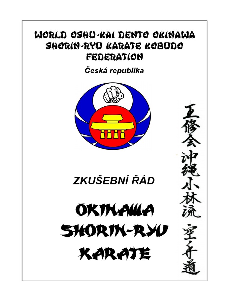 Dokumen - Tips - Okinawa Shorin Ryu Ast Na Seminch Okinawa Shorin Ryu Karate A Seminch | PDF