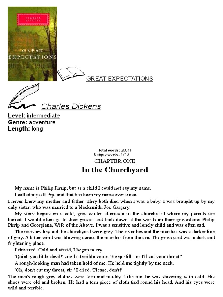 Great Expectations-Charles Dickens | PDF | Great Expectations | Estella ...